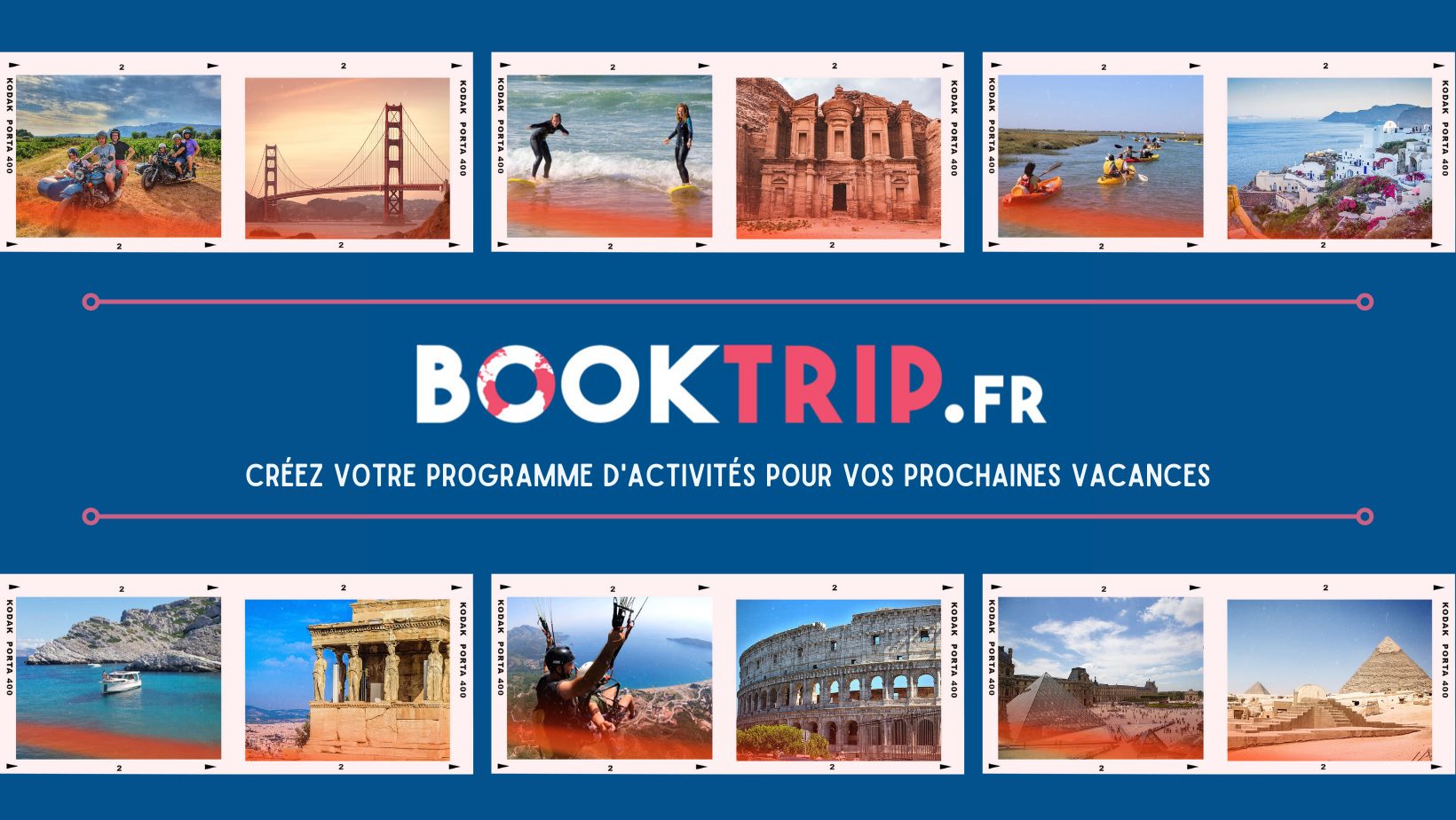 Booktrip programme d'activités de voyage sur mesure et pour tous
